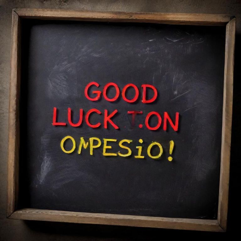 Good luck with operation message